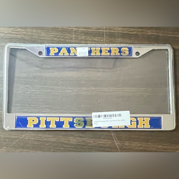 Other | Craftique University Of Pittsburgh Panthers Metal License Plate ...